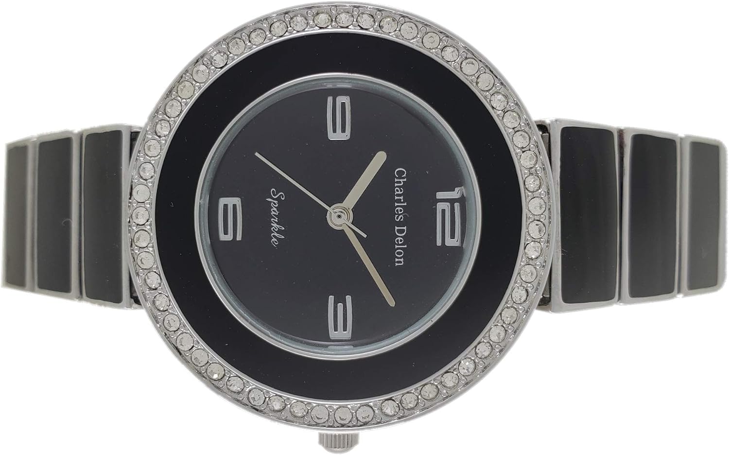 Charles Delon Women's Watches 5174 LIBB Black/Black/Silver Stainless ...