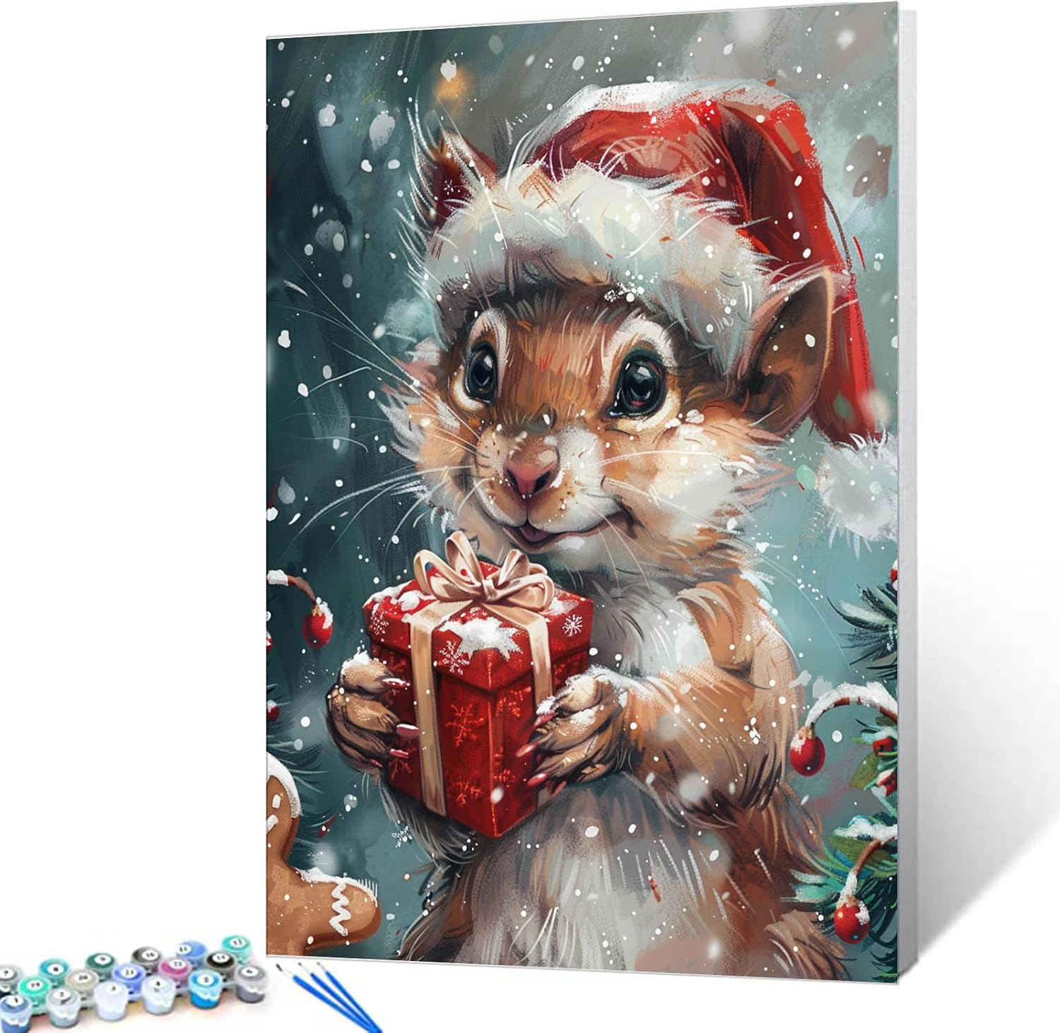 Amazon.com: Tucocoo Cute Squirrel Paint by Numbers for Adults Red ...