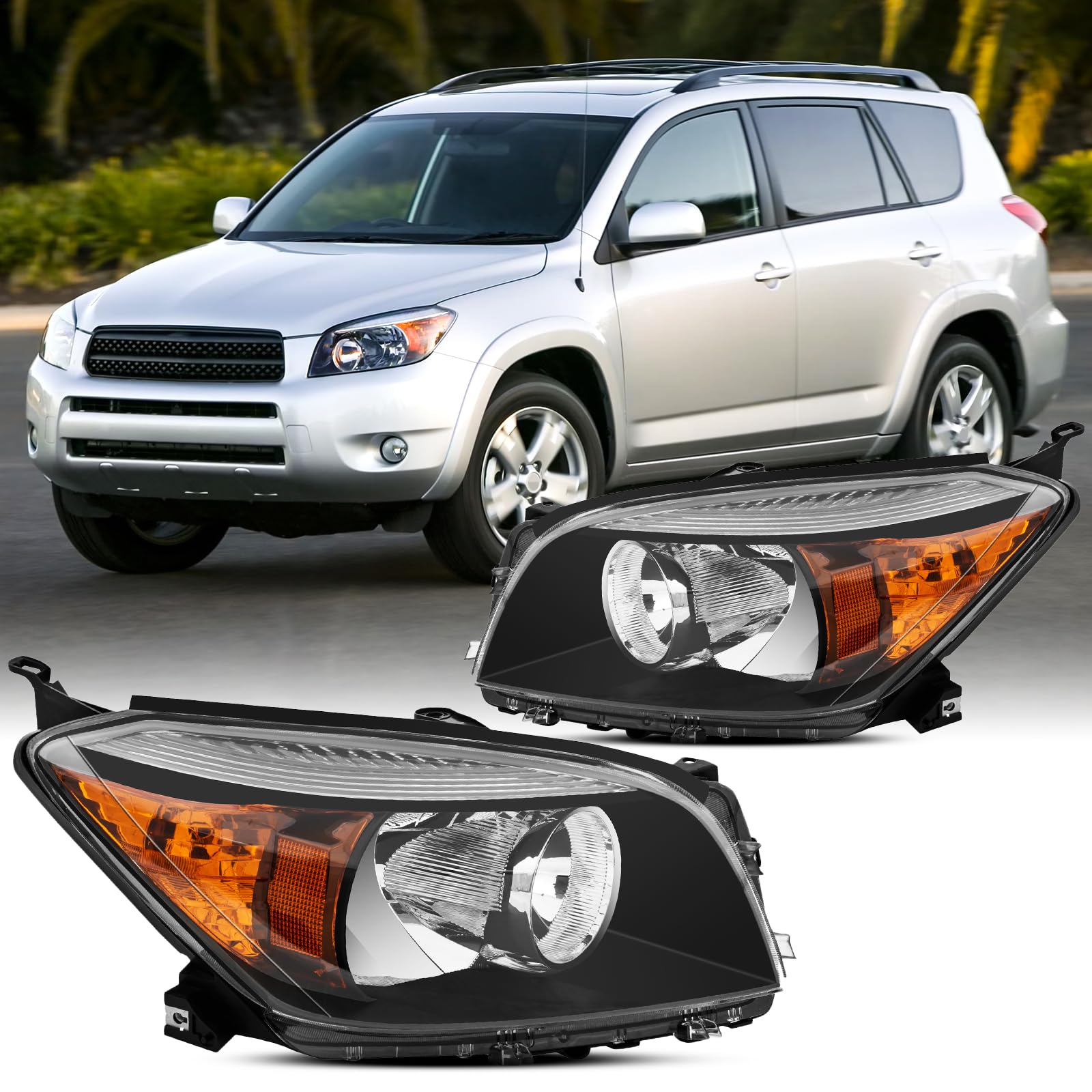 Amazon.com: 2PCS Headlights Assembly DOT Approved Compatible with 2006 ...