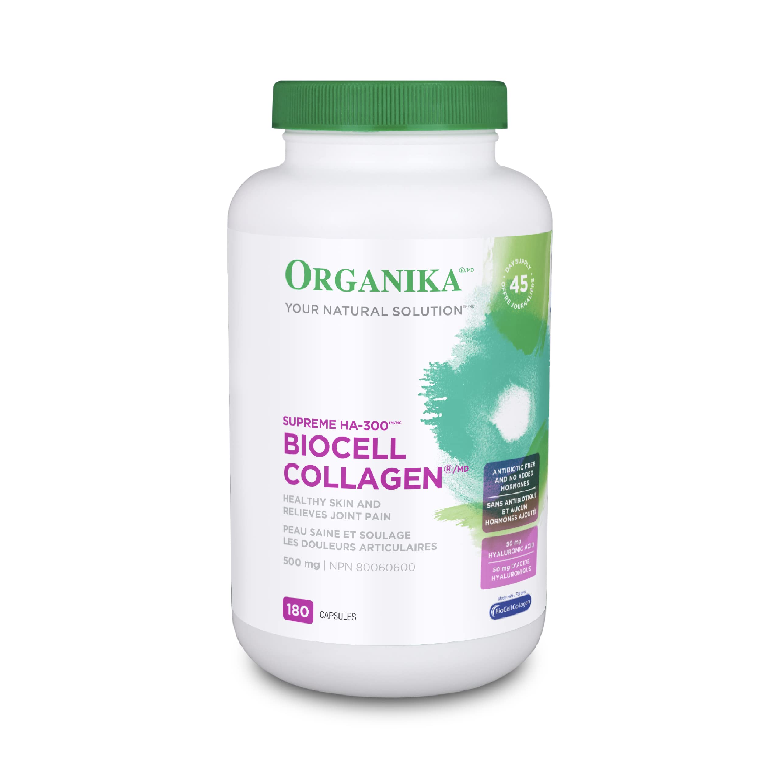 Organika Biocell Collagen- Type 2 Collagen, Hyaluronic Acid ...