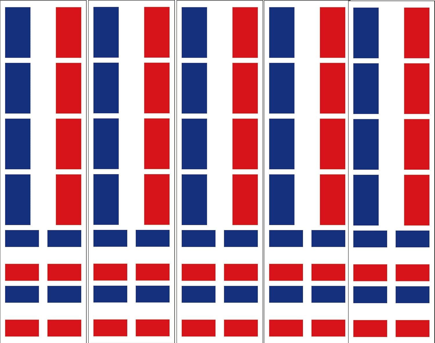 Amazon.com: 40 Removable Stickers: French Flag, France Party Favors ...