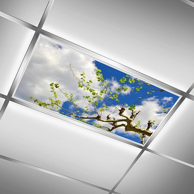 2 Pack Fluorescent Light Cover for Ceiling Light - Branches Magnetic ...