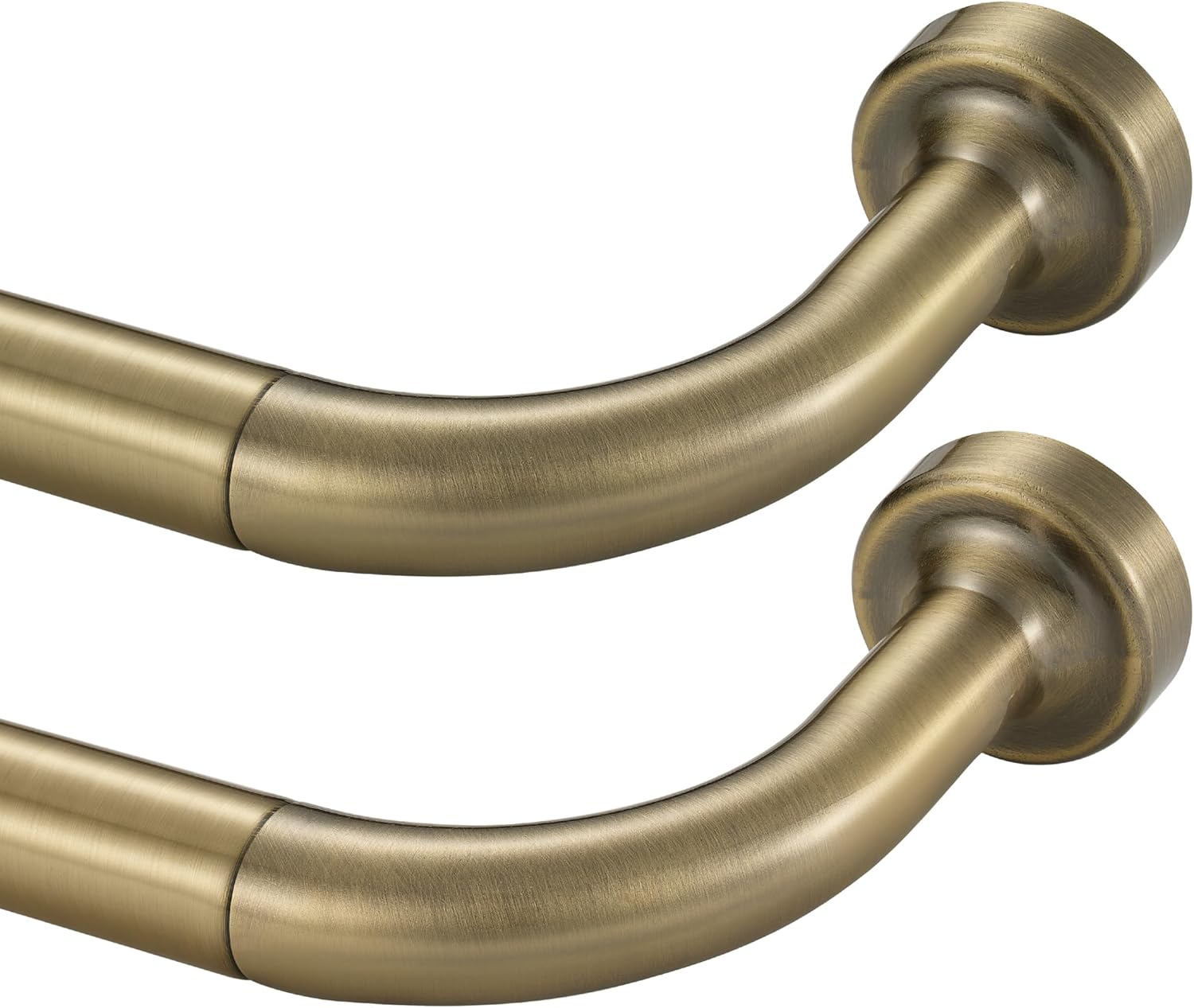 Amazon.com: Lwiiom 2 Pack Wrap Around Curtain Rod for Windows 28-56 ...