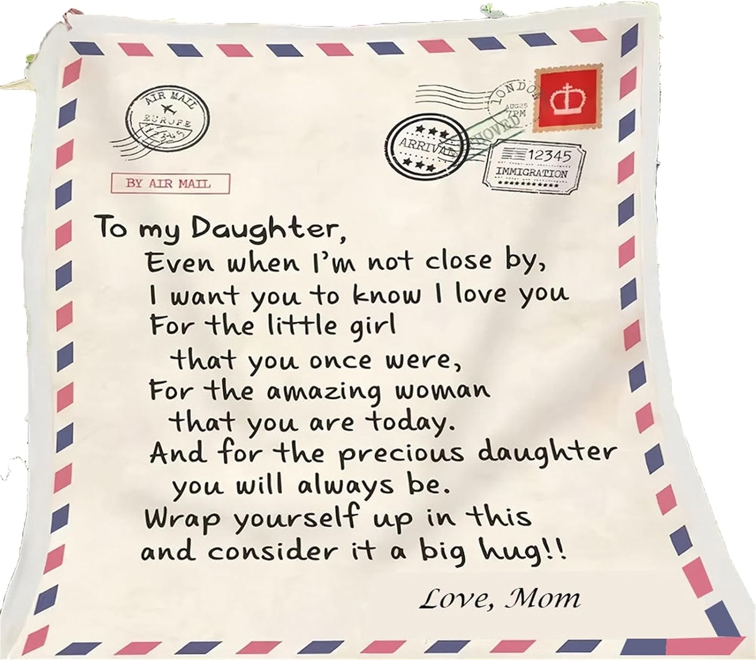 Amazon.com: Personalized Blanket for Mom - Post Card Blanket for ...