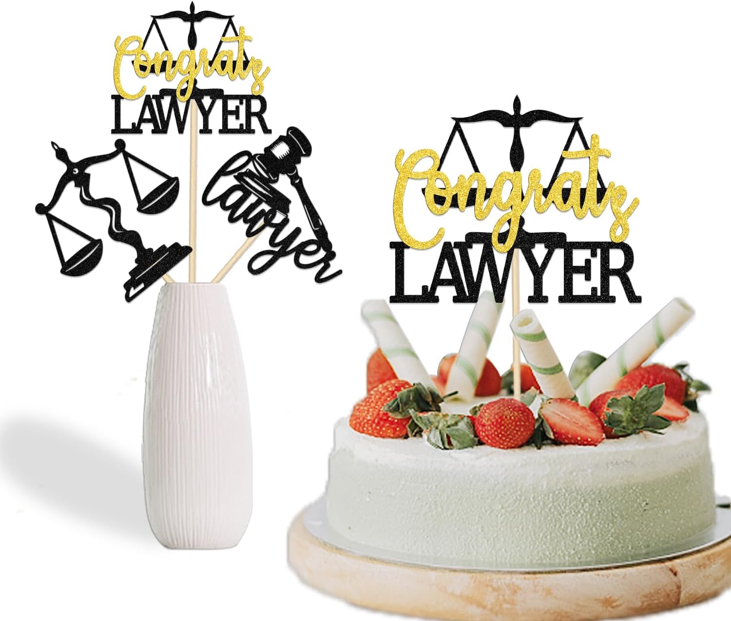 Amazon.com: 12Pcs Congrats Lawyer Centerpiece Sticks 2025 Lawyer ...