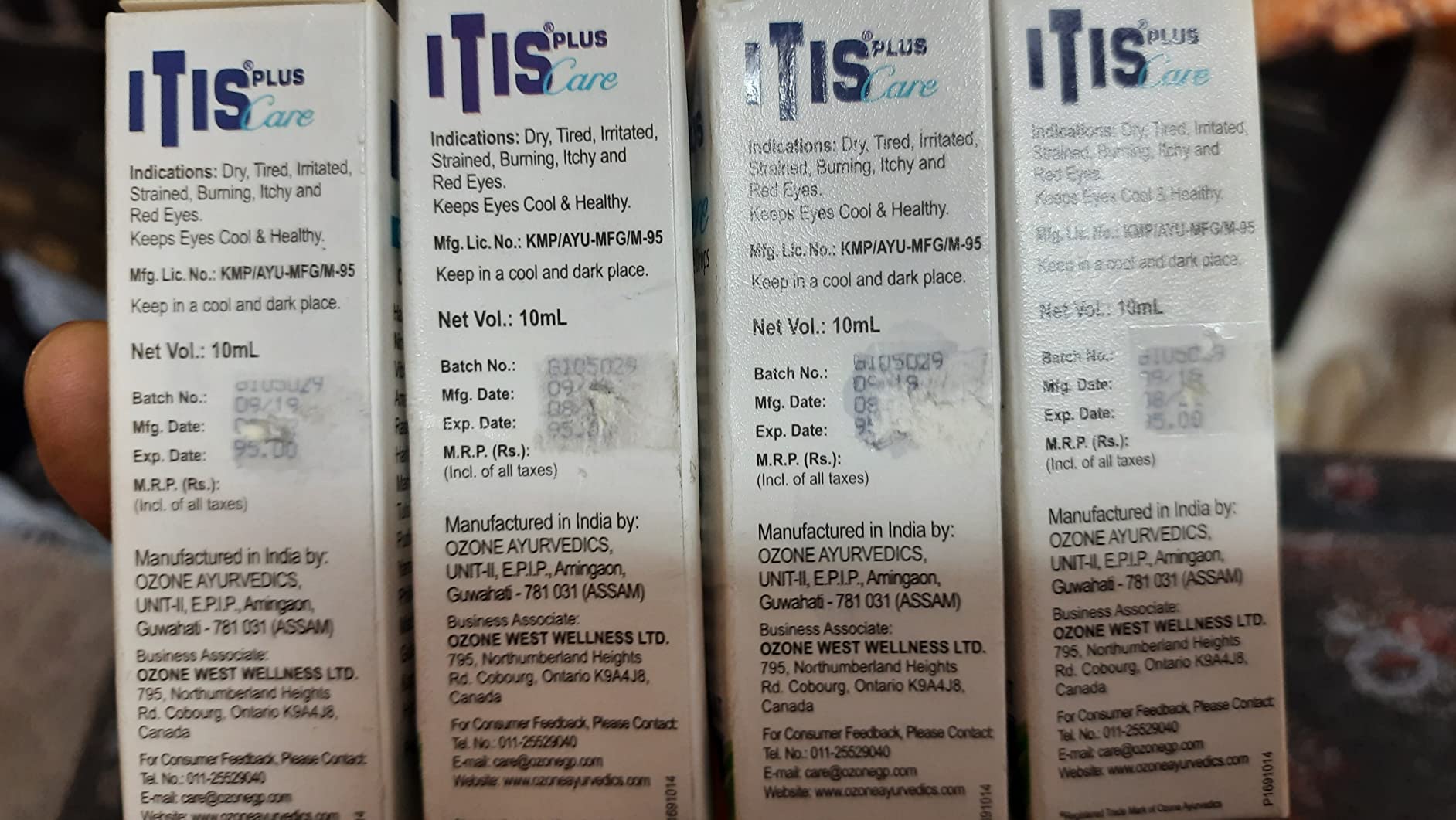 Ozone Ayurvedics ITIS Plus Care Eye Drop - Enriched with 100% Natural ...