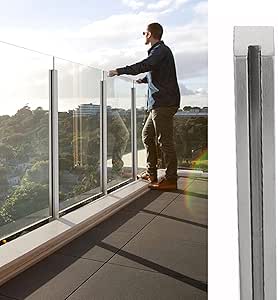 Glass Balustrade Railing Post Deck Glass Railing Post Side Mount ...