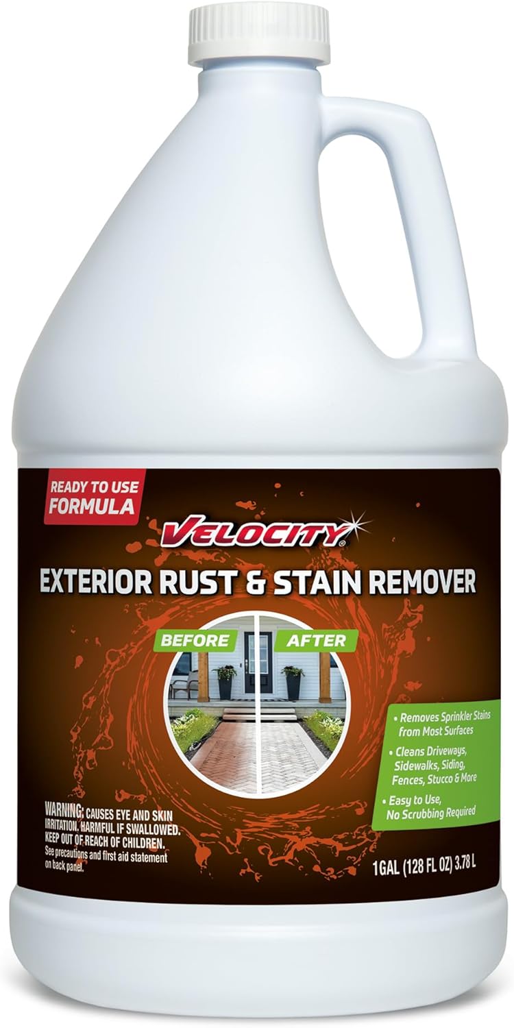 Amazon.com: Velocity Exterior Rust Stain Remover - Rust Stain Remover ...