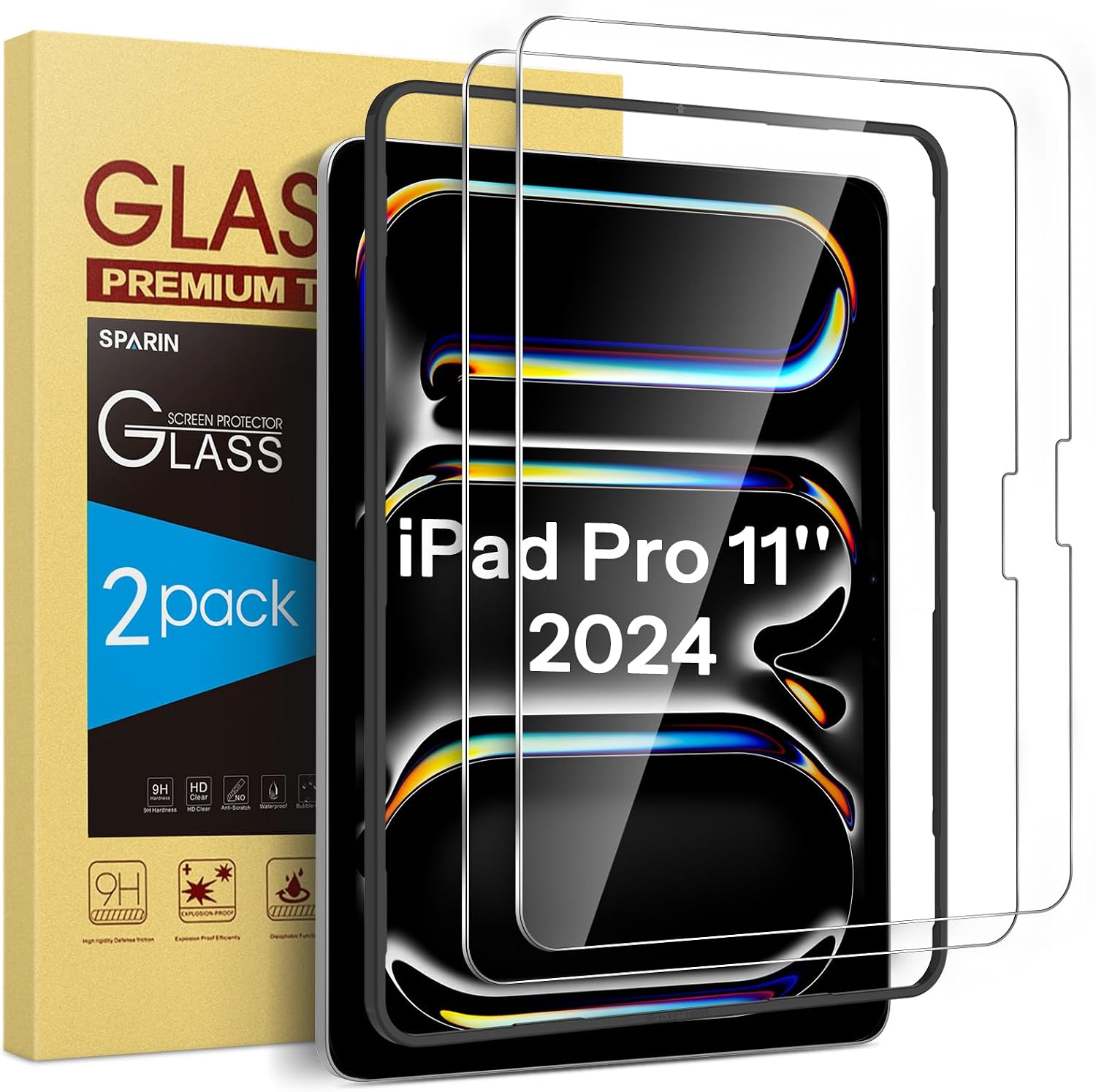 Amazon.com: SPARIN Screen Protector for iPad Pro 11 Inch 2024 M4 (5th ...