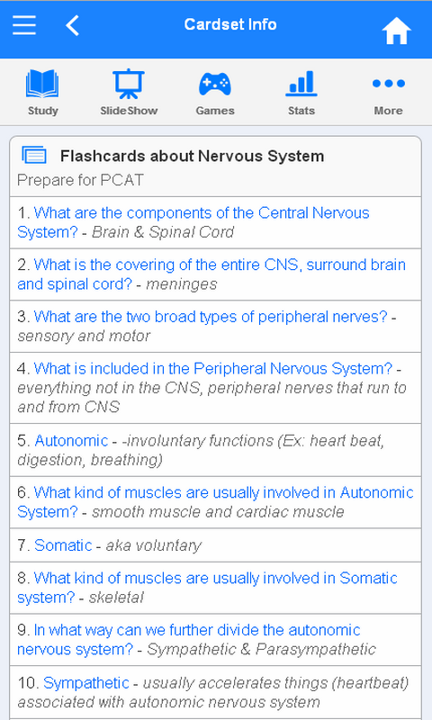 PCAT Flashcards:Amazon.com:Appstore for Android