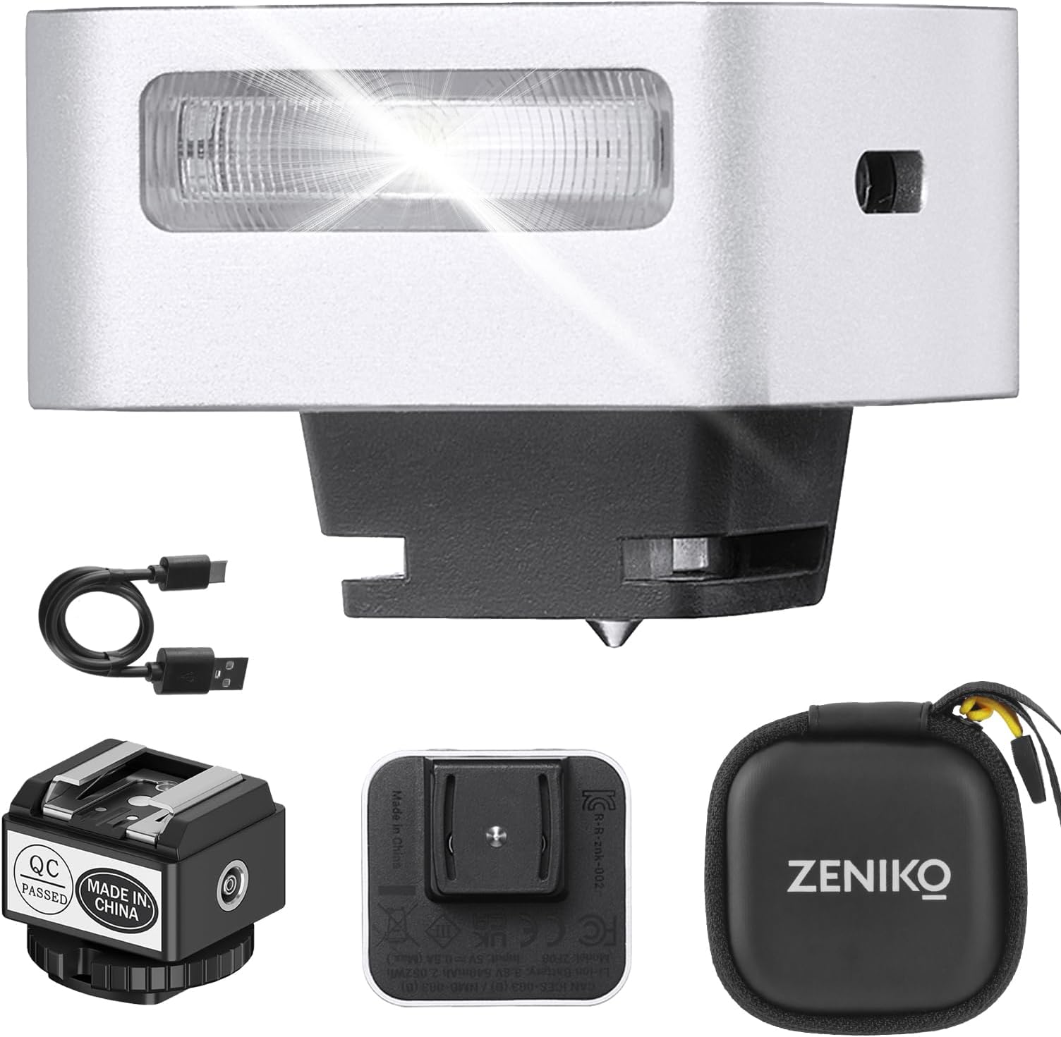 Amazon.com : ZENIKO ZF08 Mini Camera Flash Speedlite with Flash Height ...