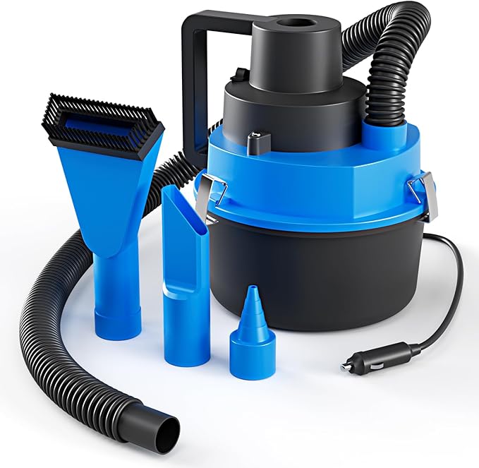 Car and Driver CAD-KH1000 Portable Wet/Dry Vac – 2-in-1 Car Vacuum and ...
