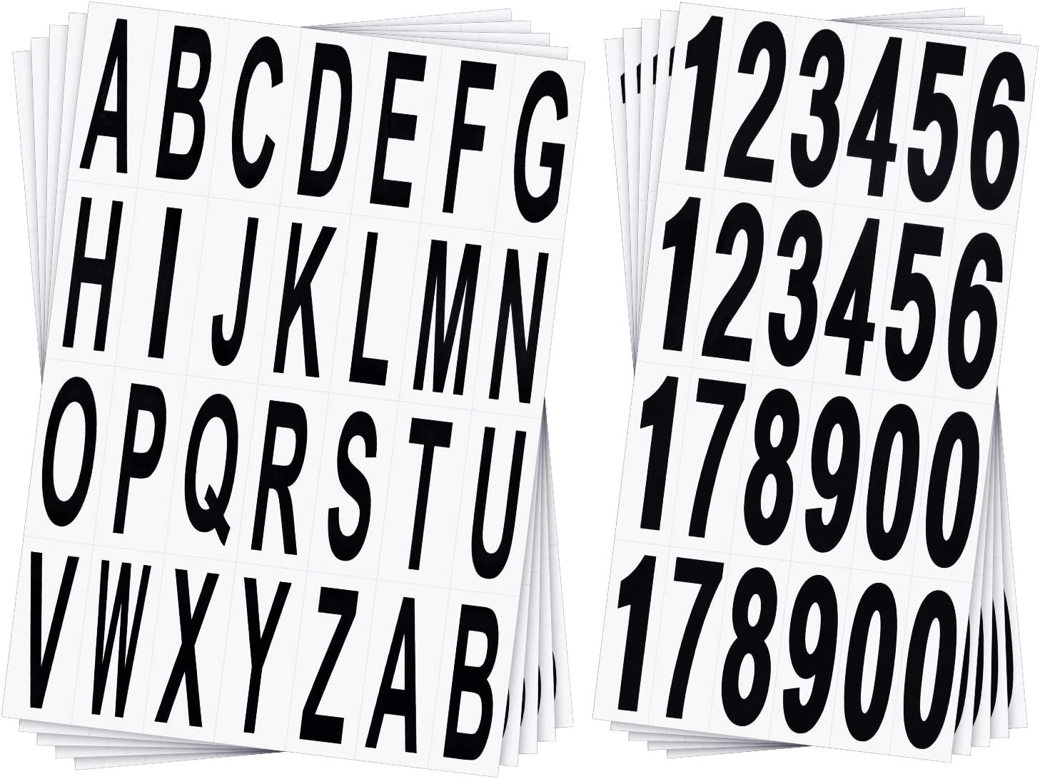 Merriway BH07144 (12 Pcs) White Vinyl Stick-On Wheelie Bin Post Box ...
