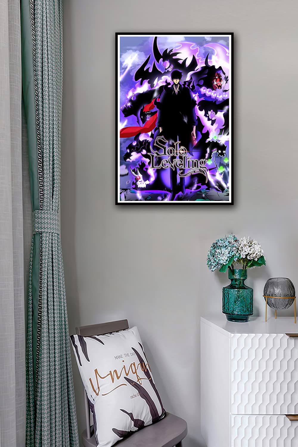 Snapklik.com : Solo Leveling Poster Japan Anime Canvas Wall Art For ...