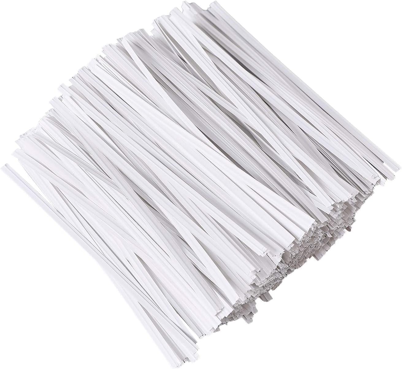 Amazon.com: 1000 Pcs White Paper Twist Ties 5" Reusable Bread Ties ...