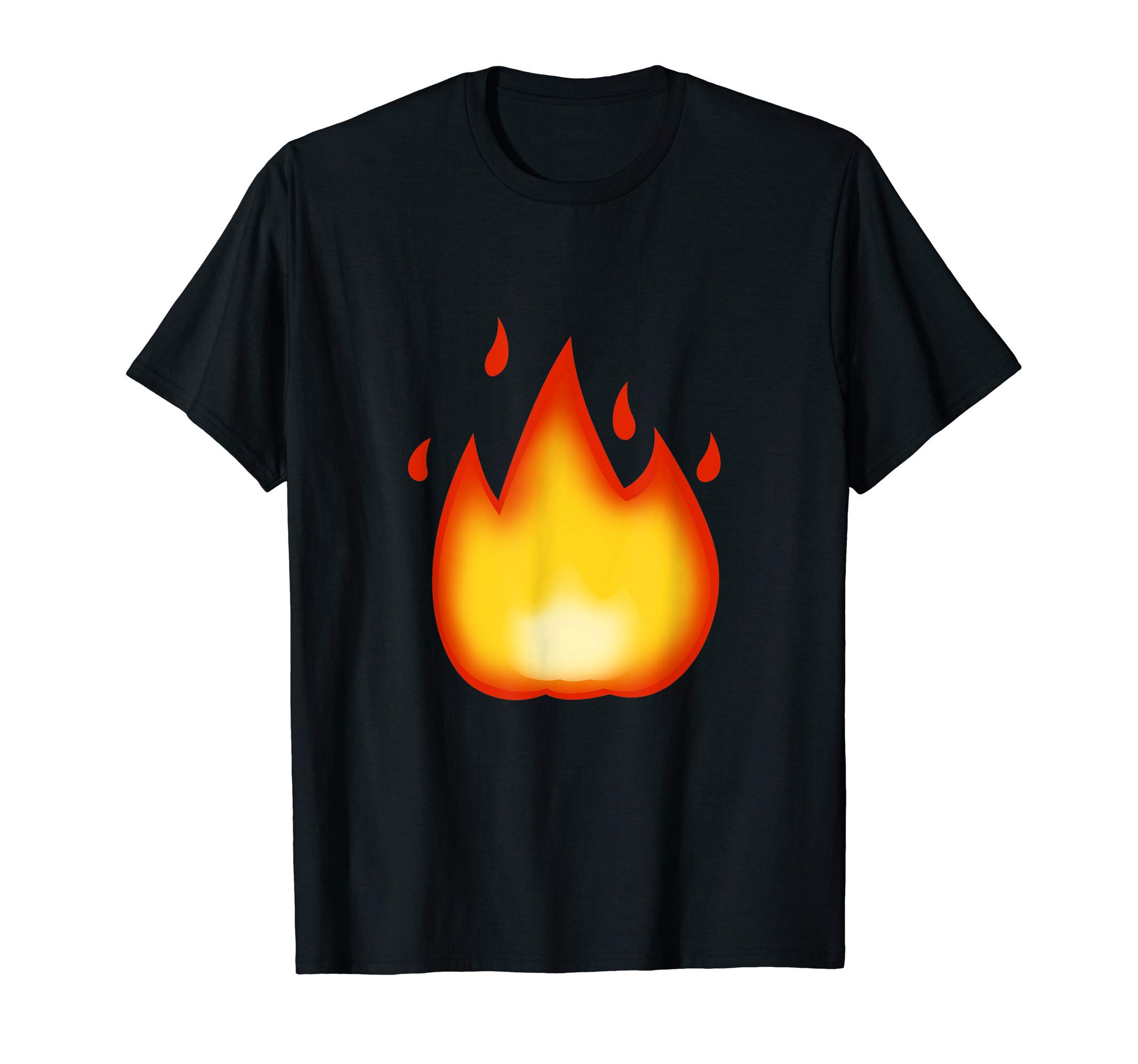 Buy Emoji Fire Flame Hot Awesome, Exciting On Fire Emoticon Text T ...
