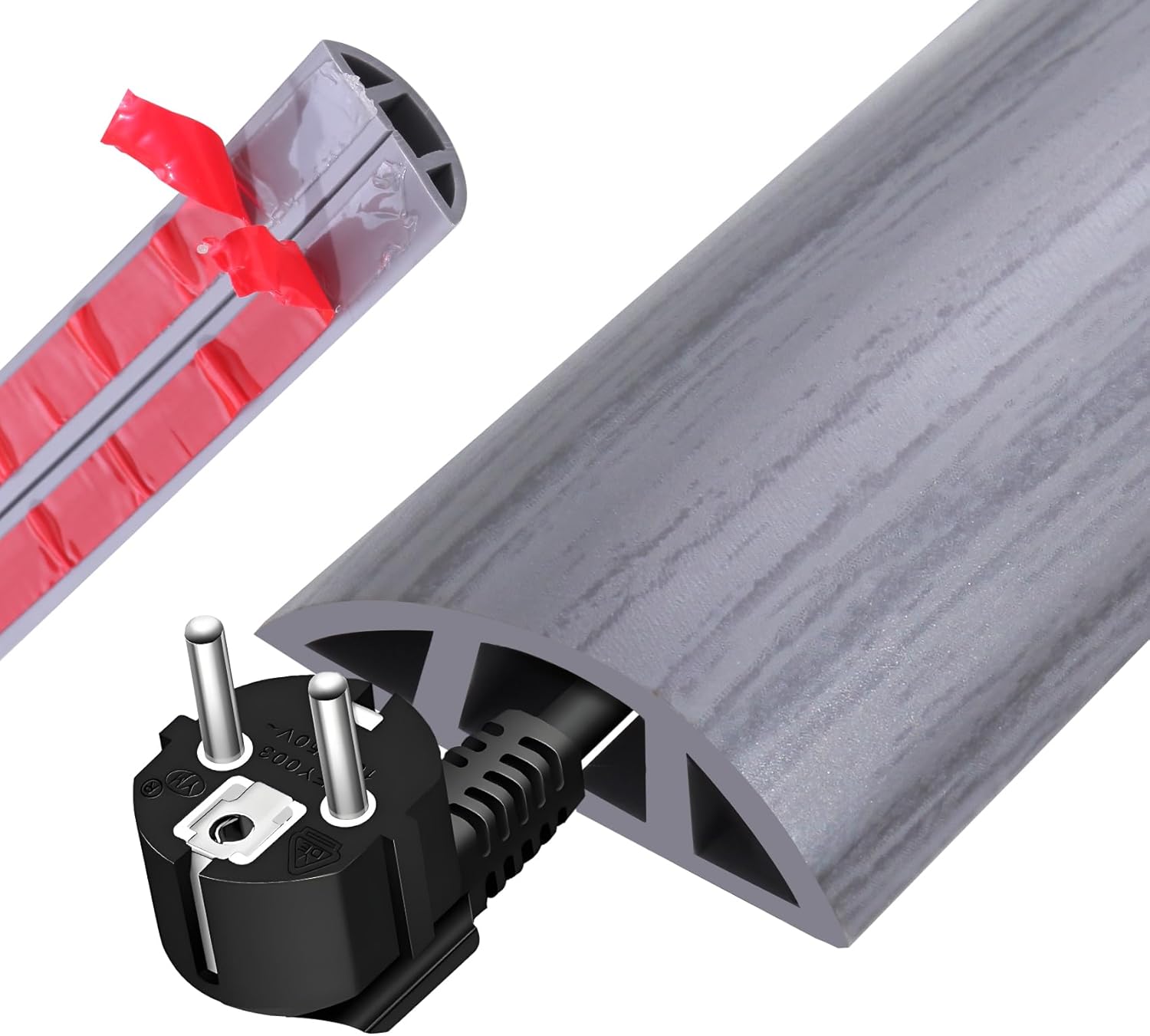 Amazon.com: Floor Cord Covers 10 FT, Self Adhesive Cord Hider, Floor ...