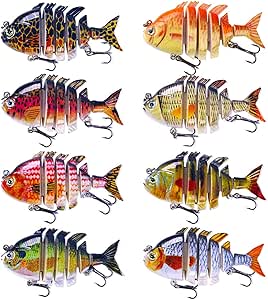 Amazon.com : Luretron Electric Fish Bait, Micro Jointed Swimbait, USB ...