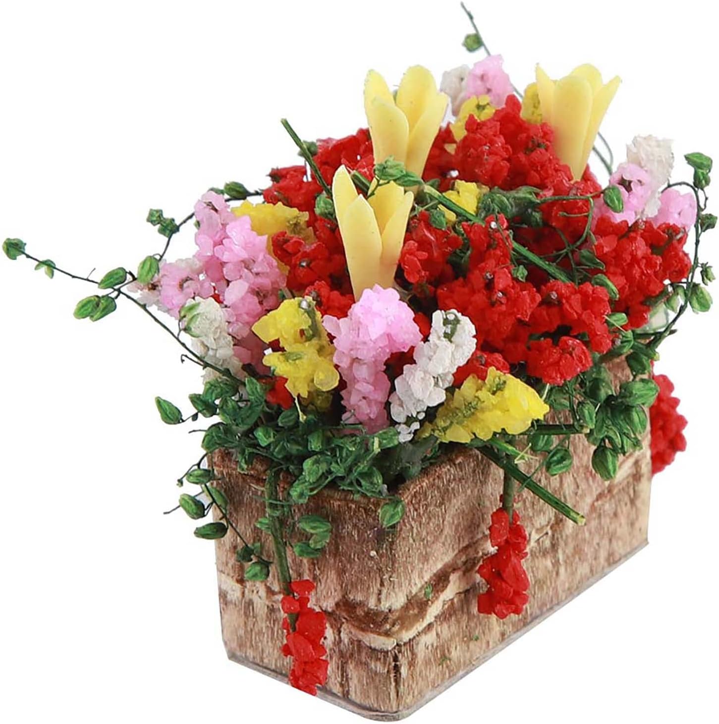 Amazon.com: Miniature Flower Pot, Miniature Flower Clay Pot Dollhouse ...