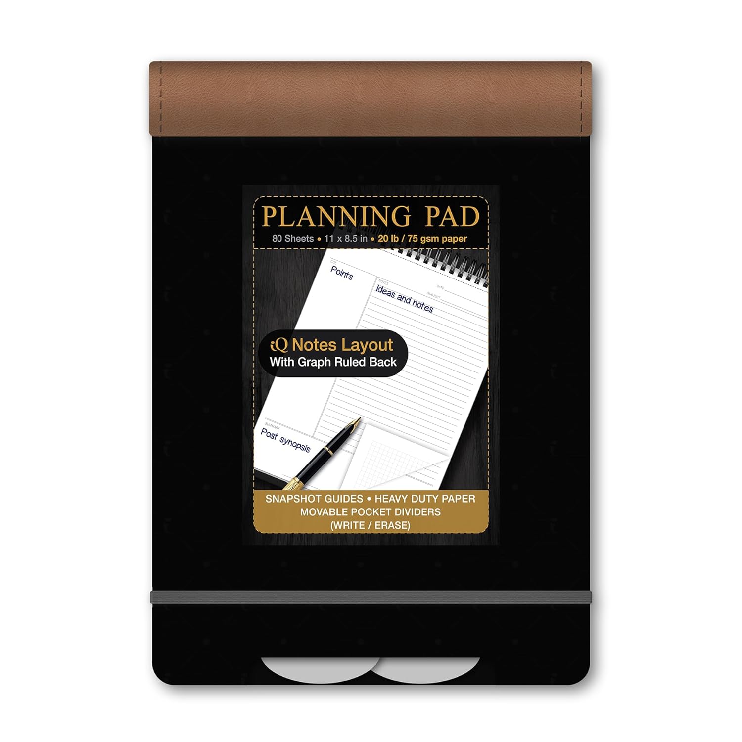 iScholar iQ Pro Premium Poly Cover Planning Pad with Moveable Dividers ...