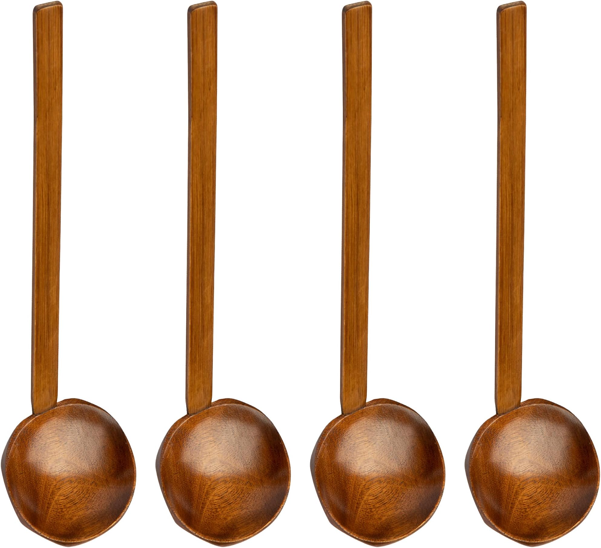 Amazon.com: ORYOUGO 6 Pieces Handcrafted Wooden Ramen Soup Spoon with ...