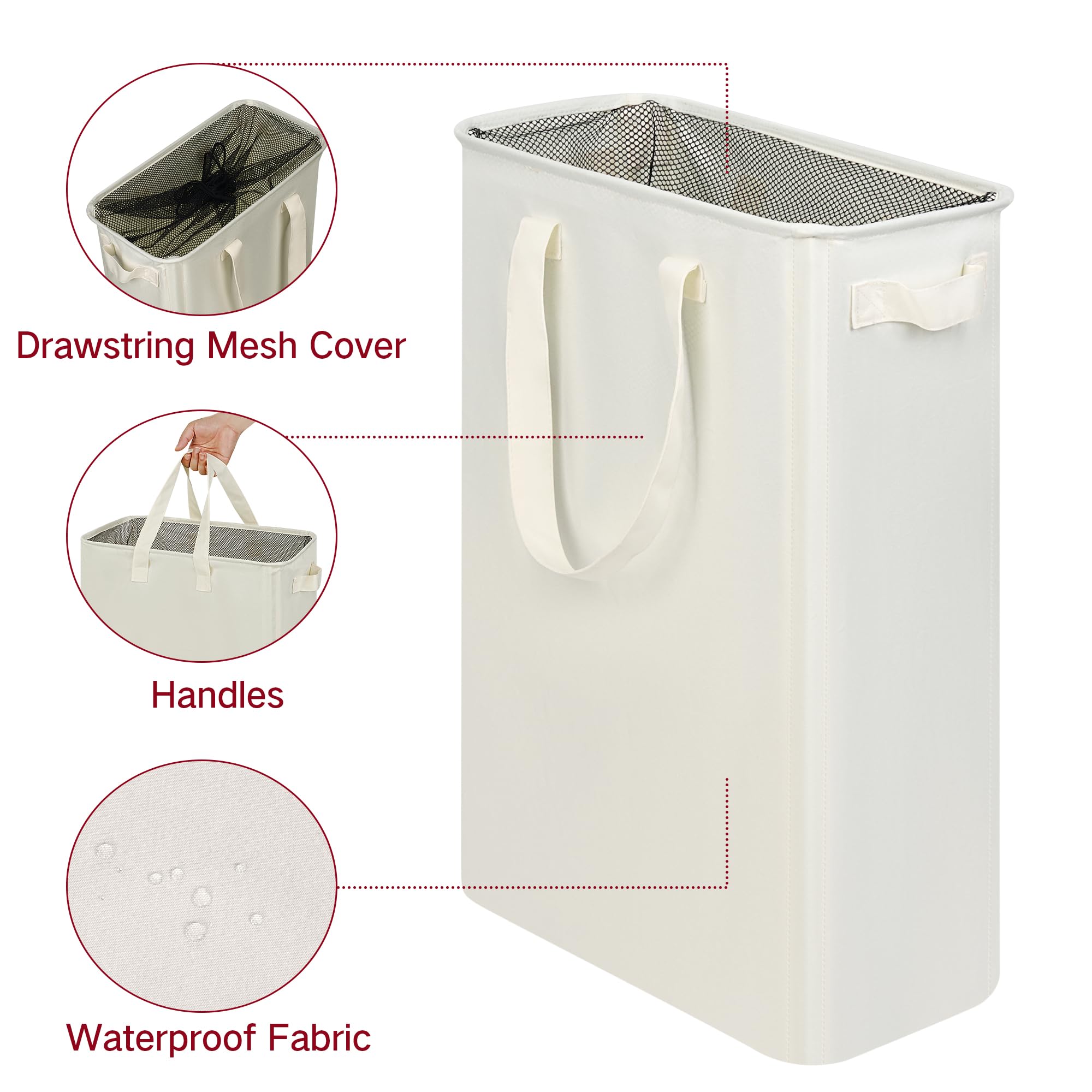 Snapklik.com : Efluky Slim Laundry Basket, Narrow Laundry Hamper