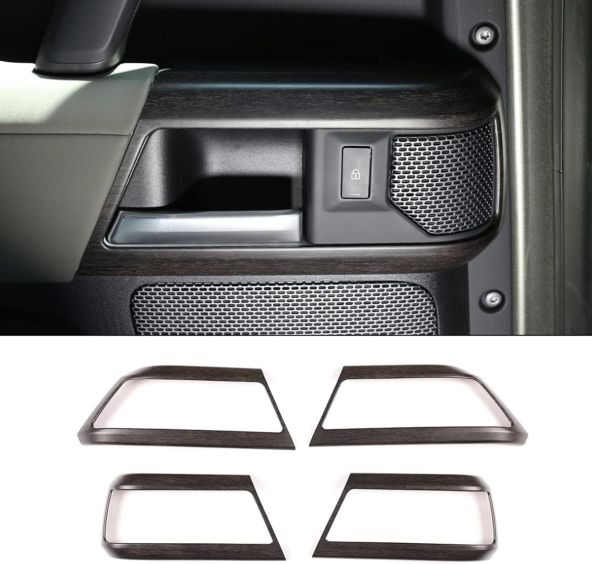 Amazon.com: CHEYA ABS Car Interior Door Handle Frame Cover Trim For ...