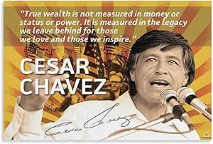 Amazon.com: TaEIY Cesar Chavez Civil Rights Leader Artistic Portrait ...
