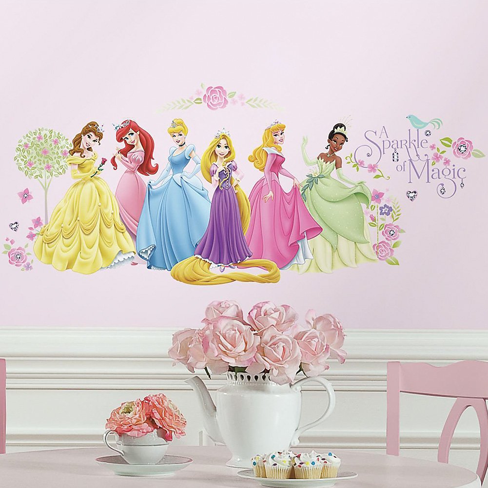 Snapklik.com : RMK1903SCS Disney Princess Glow Princess Peel And Stick ...
