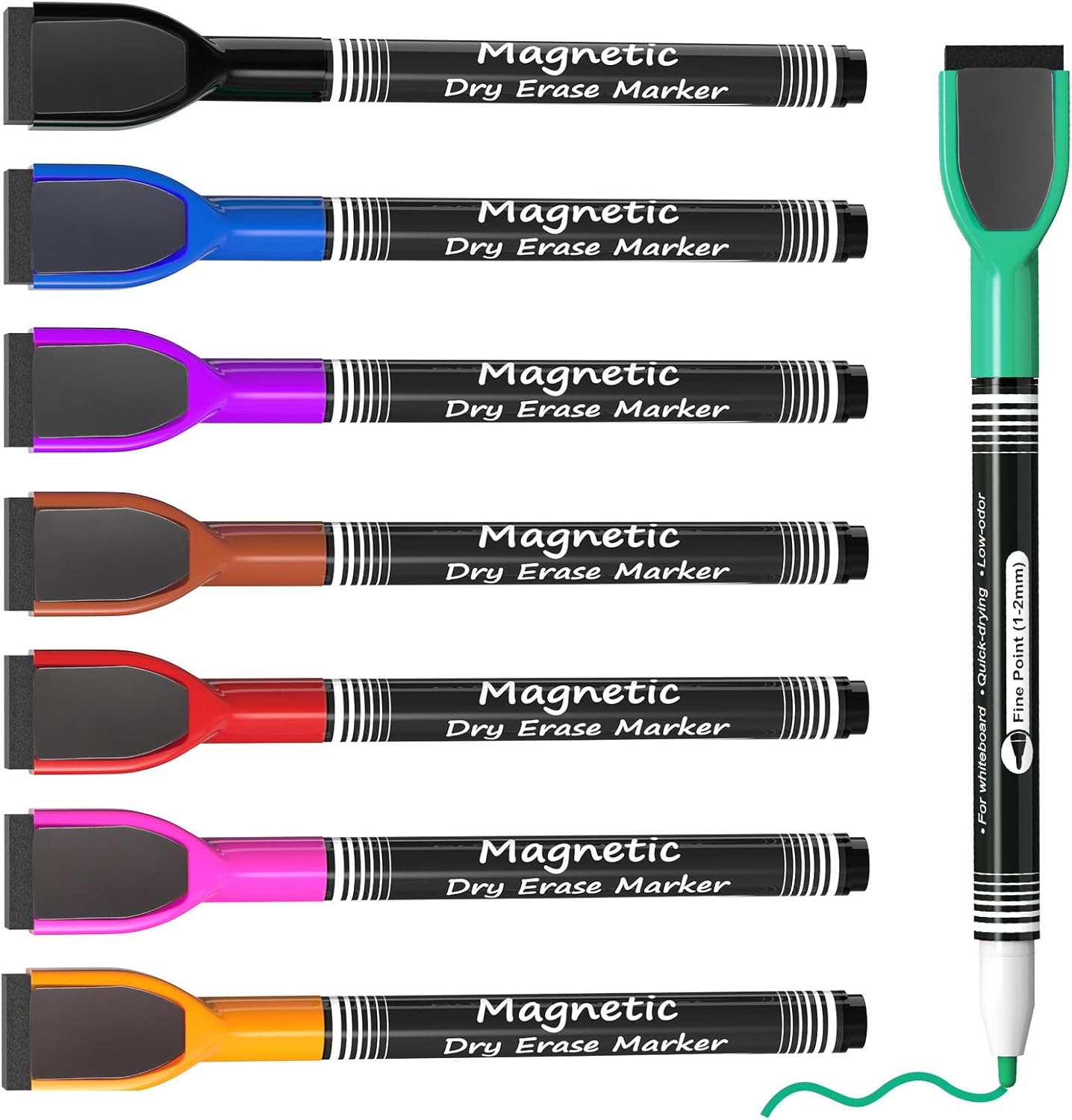 Amazon.com : MaxGear Dry Erase Markers Fine Tip, Fine Point Dry Erase ...