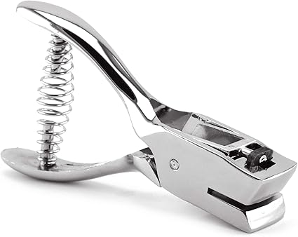 JEDFORE Hand Held ID Card Slot Hole Punch Metal Puncher Plier Punching ...