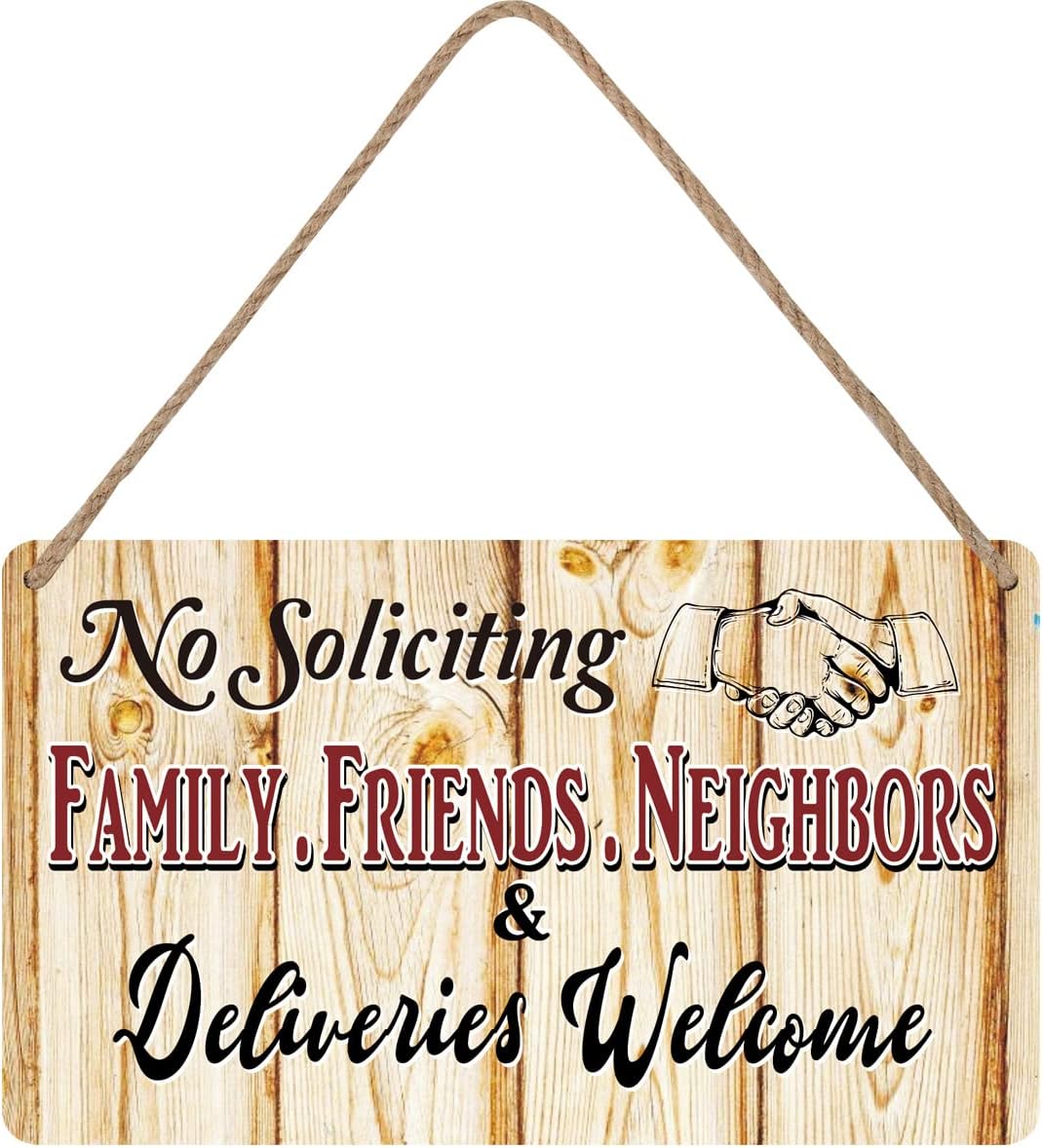 Amazon.com : CAKIROTS No Soliciting Sign for House - No Soliciting ...