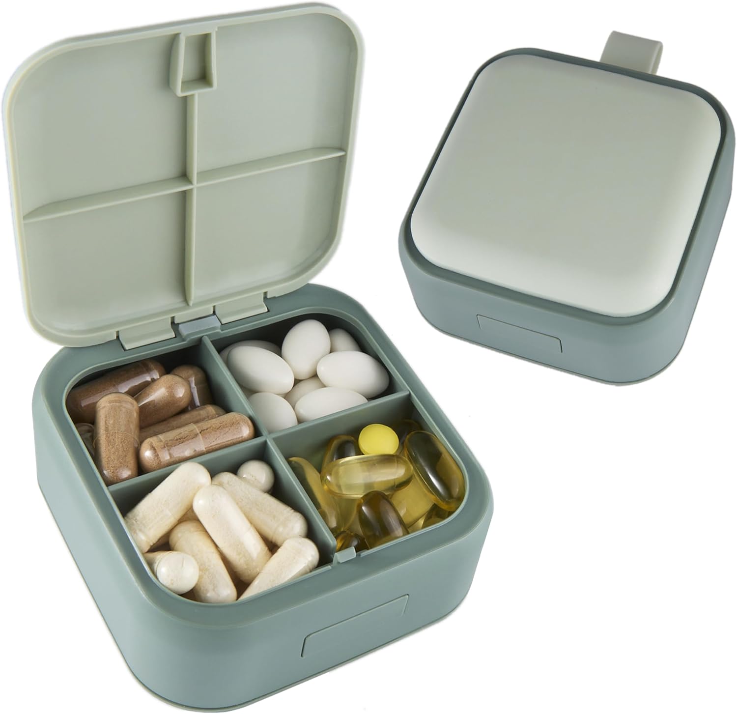 Travel Medicine Pill Organizer Small Pill Box for Purse Mini Pill Case ...