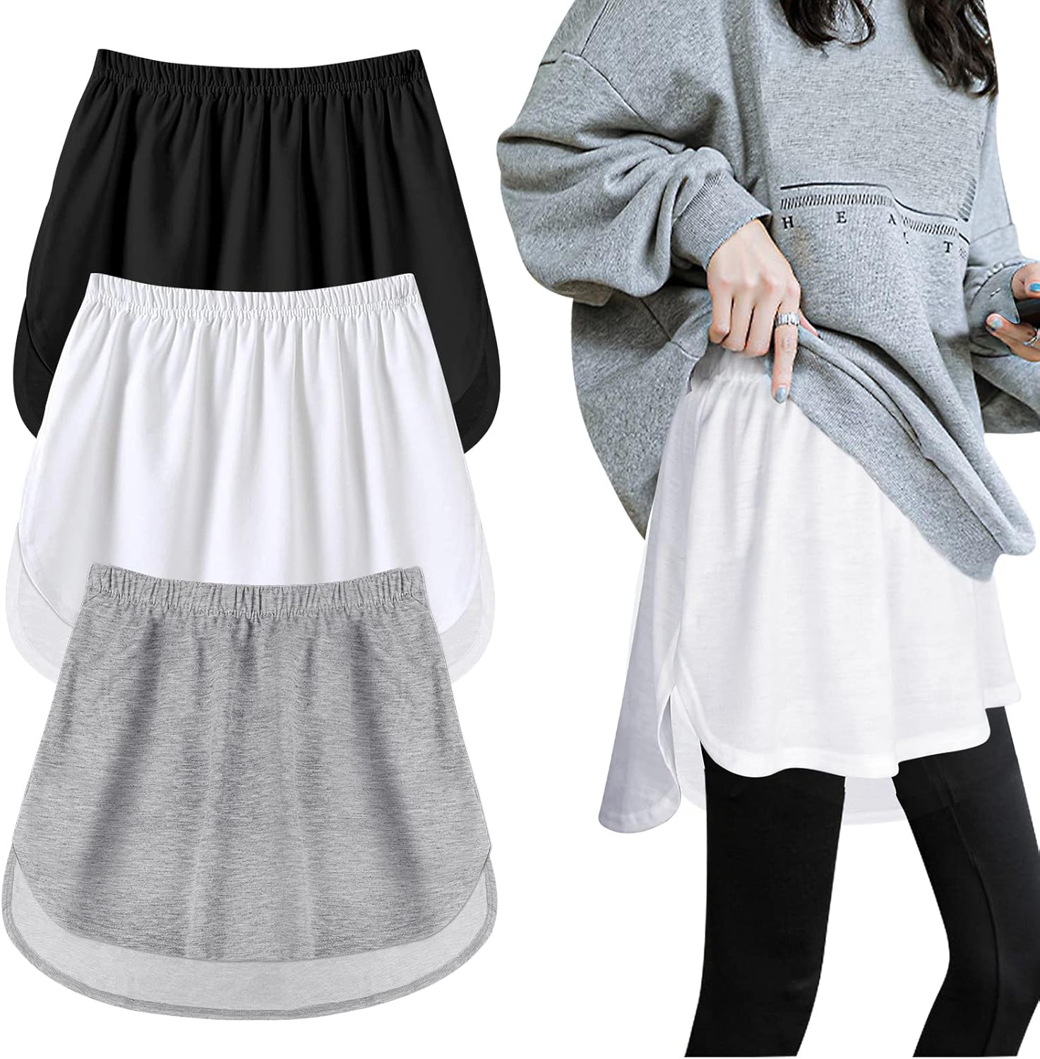 ONESING 3 Pcs Shirt Extender for Women Adjustable Shirt Extenders for ...