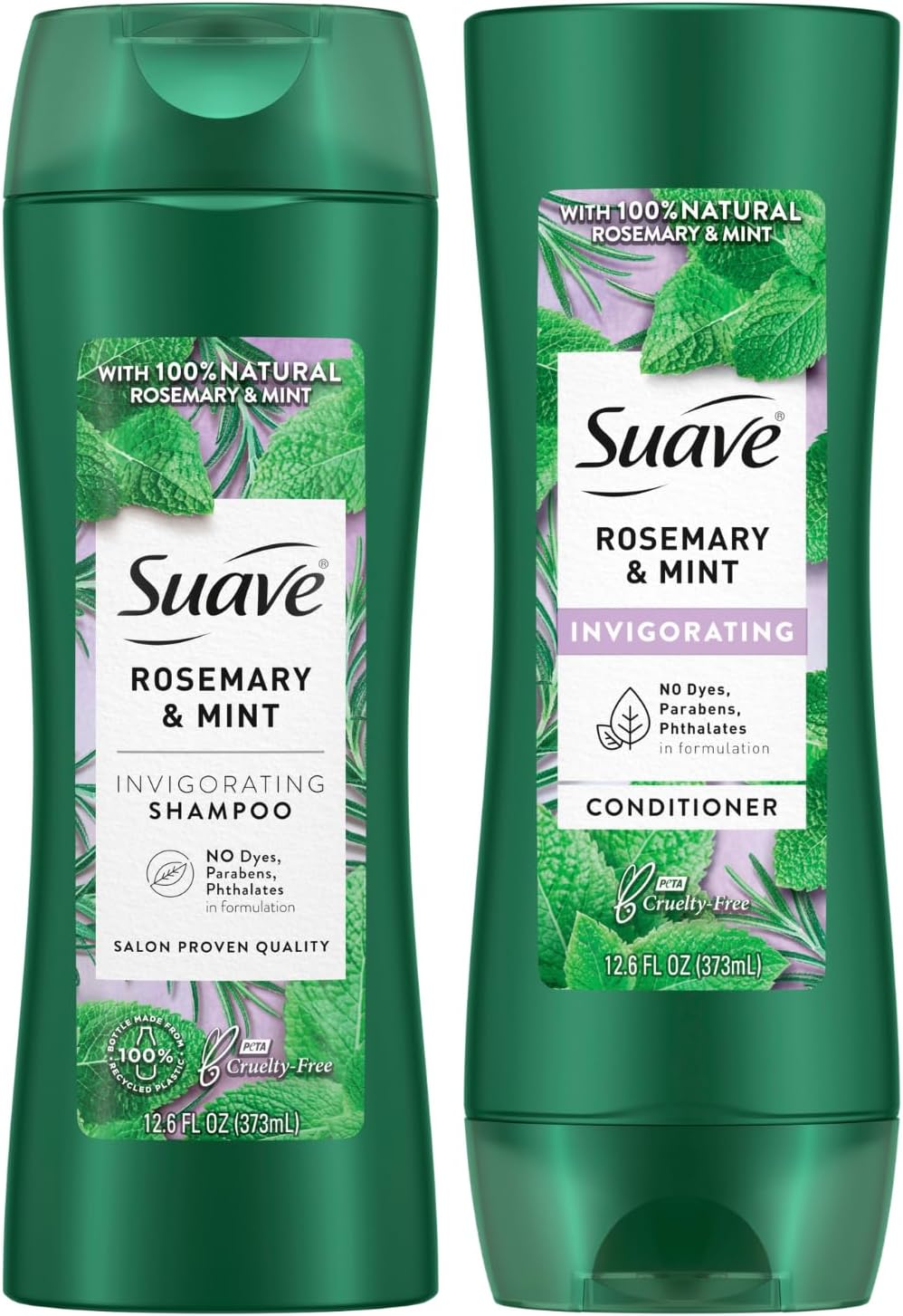 Amazon.com : Suave Shampoo and Conditioner Set, Rosemary & Mint ...