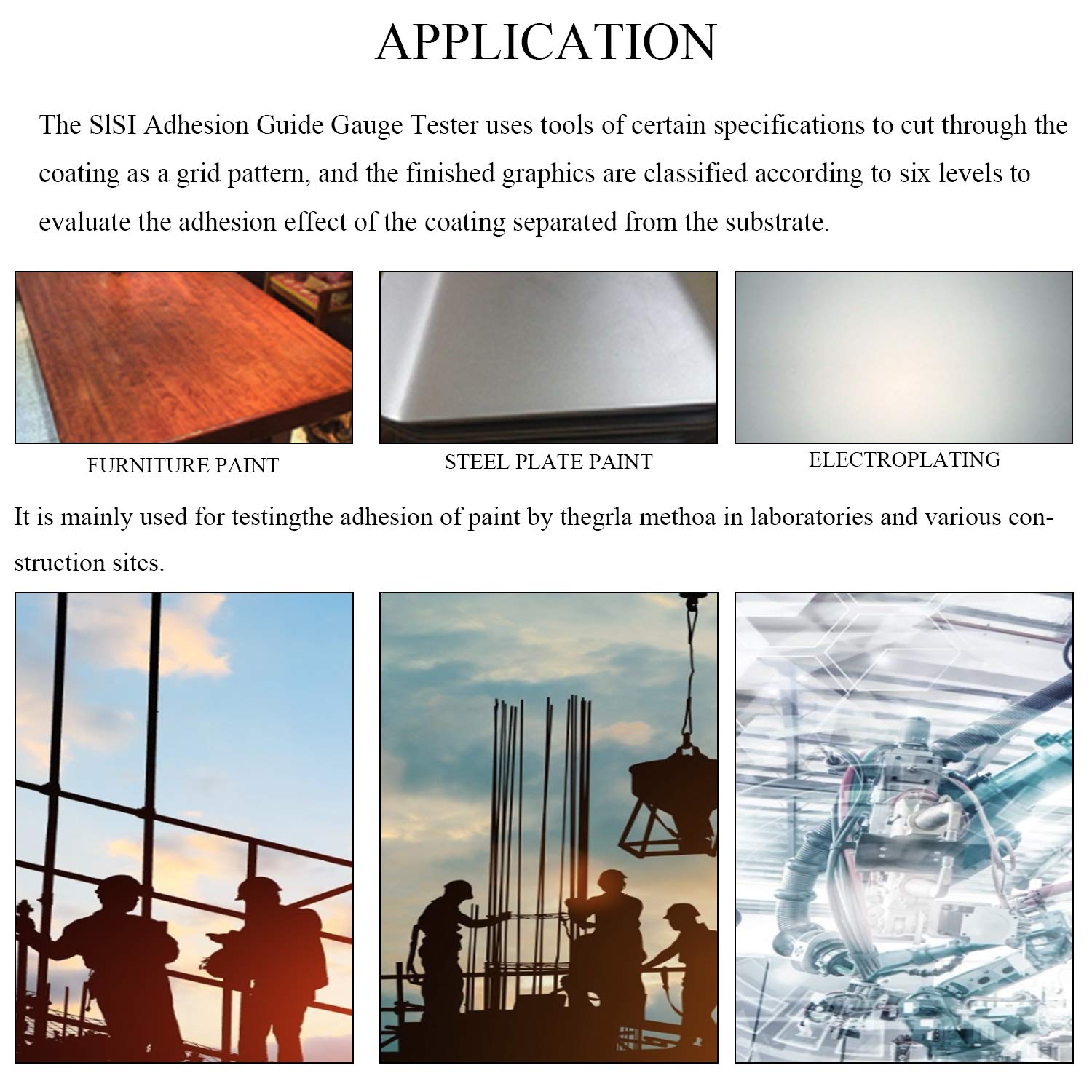 Cgoldenwall Cross Cutting Rule Cross Cut Guide Adhesion Tester Cross ...