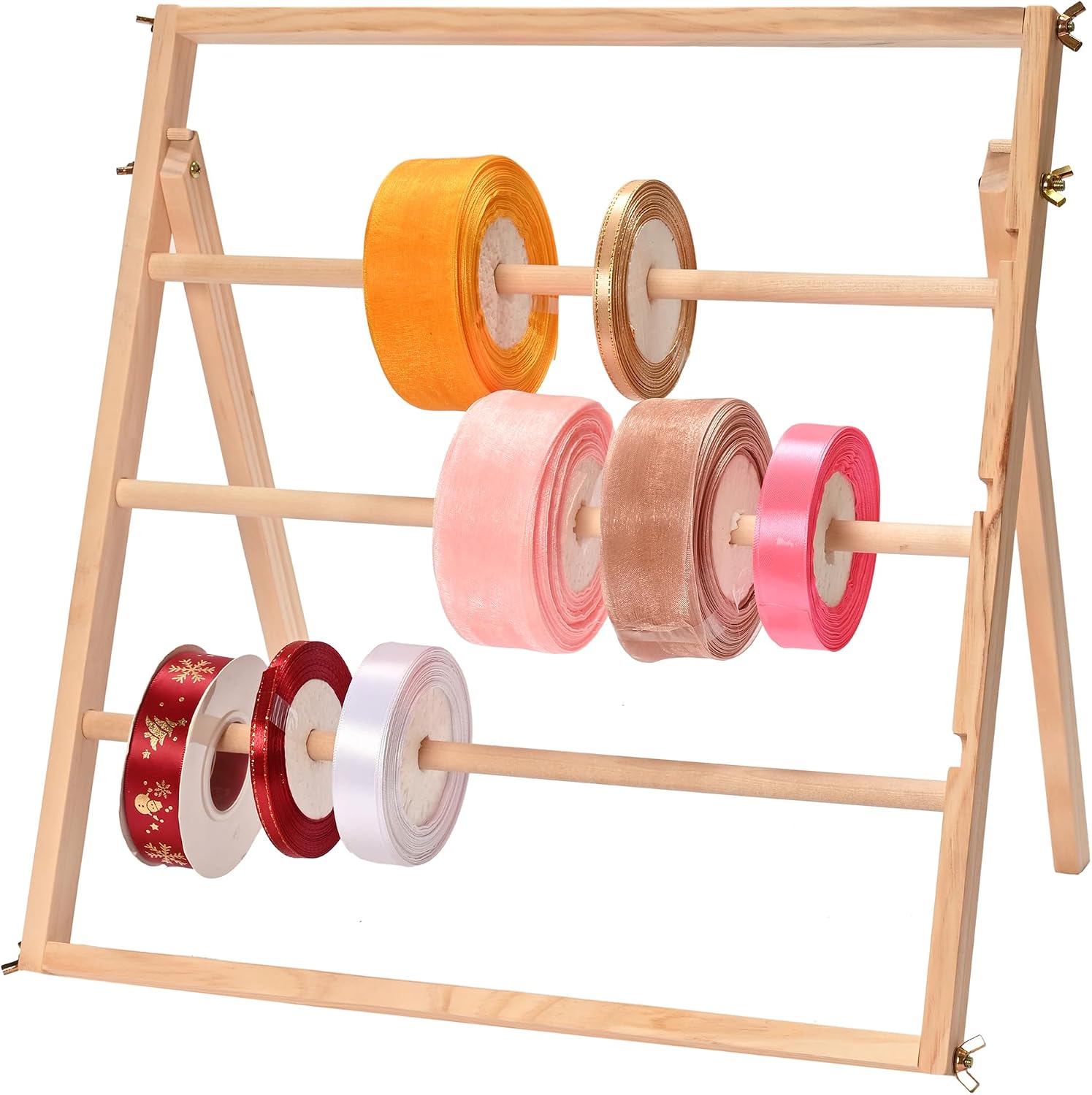 Amazon.com: Sparkle Race Ribbon Organizer Storage, Wooden Ribbon Holder ...