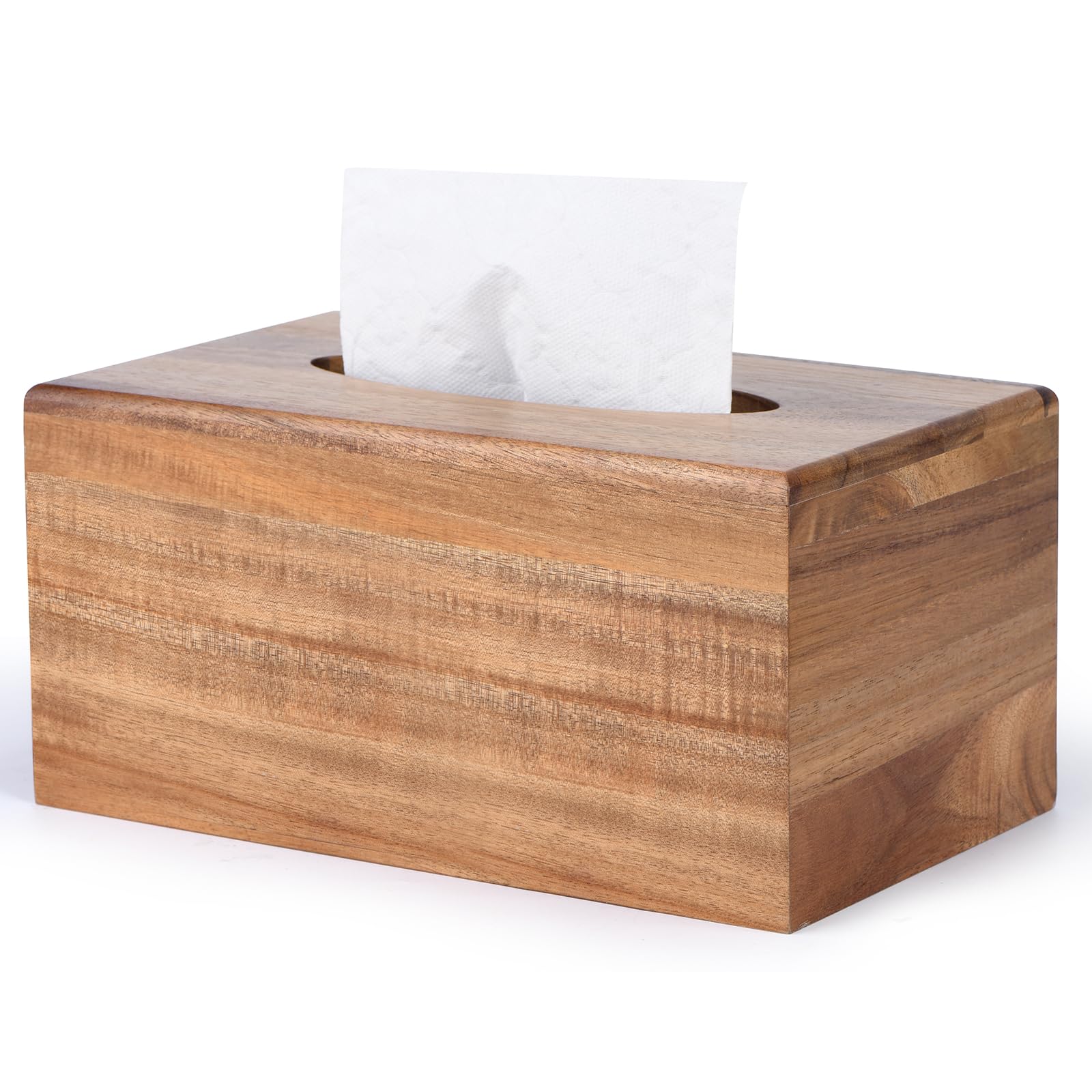 Amazon.com: KYDIFS Tissue Box Cover, Acacia Wood Tissue Box Holder with ...