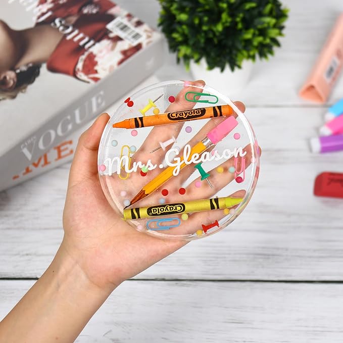 Amazon.com: Sinseike Custom Extra Large Coasters, Personalized Crayon ...