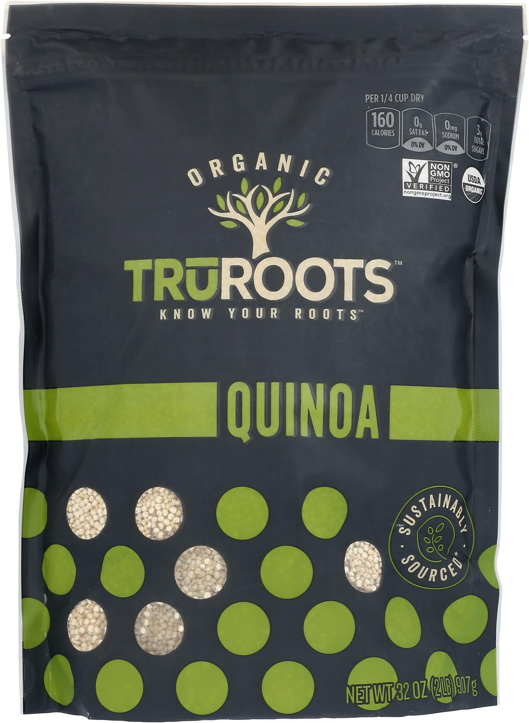 Amazon.com : TruRoots Organic 100% Whole Grain Quinoa, USDA Certified ...