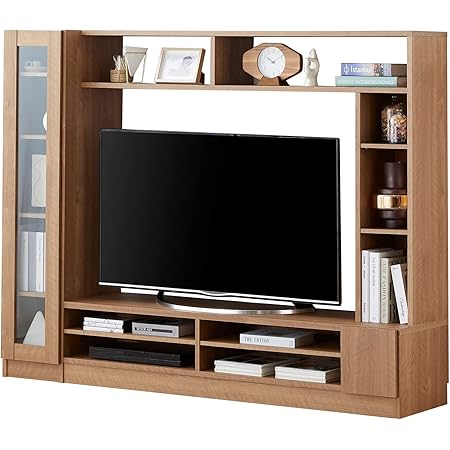Amazon｜LOWYA ロウヤ TVボード 壁面 テレビ台 テレビボード 壁面ユニット 幅180cm シャビーナチュラル｜ローボード・テレビ台 オンライン通販