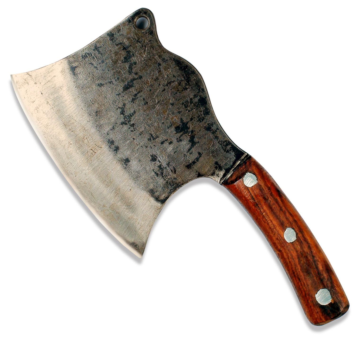 Buy ADHAKEN® Meat Cleaver Axe with 6-inch High Carbon D2 Steel Blade ...