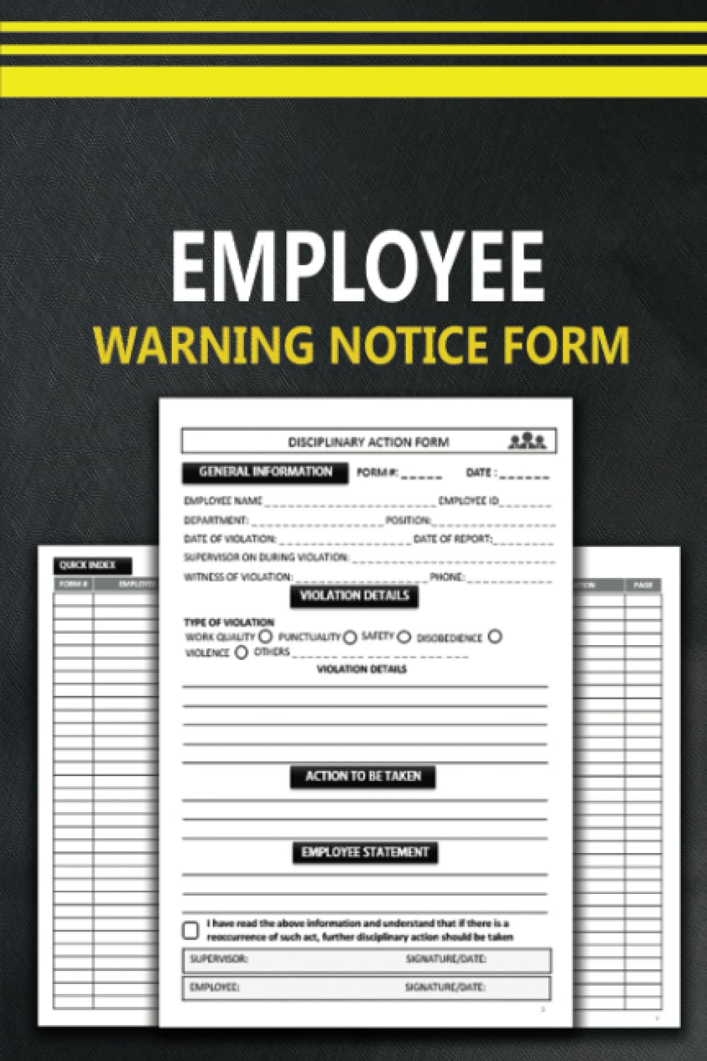 Snapklik.com : Employee Warning Notice Form: Disciplinary Action Forms ...
