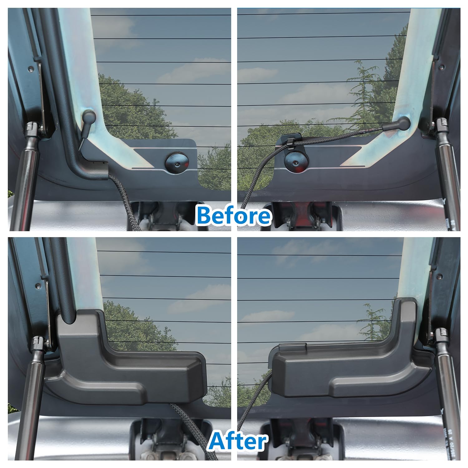 GOLPEW Rear Defogger Cable Cover for Wrangler (JL) / Wrangler 4xe ...