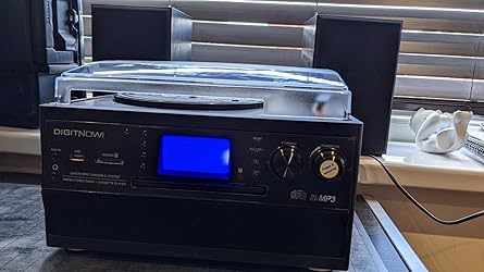 DIGITNOW! Bluetooth Viny Record Player, Turntable for CD, Cassette, AM ...