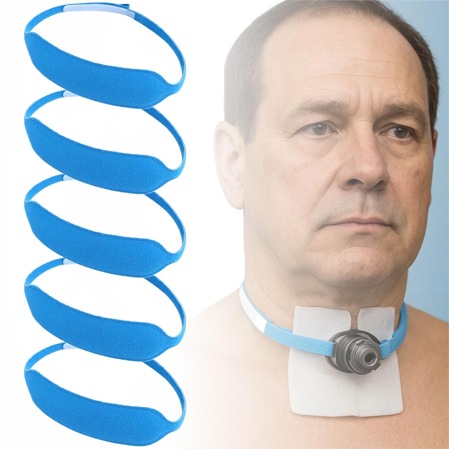 Tracheostomy Tube Holder Belt - Disposable Trach Ties Neckband for ...