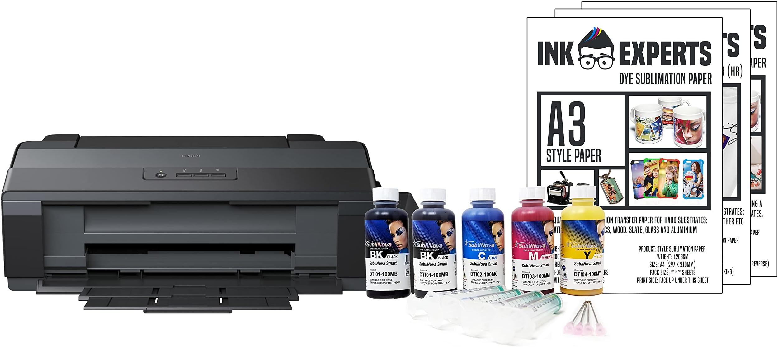 Dye Sublimation Printer Bundle - Epson Ecotank ET2812 inc. Inktec ...
