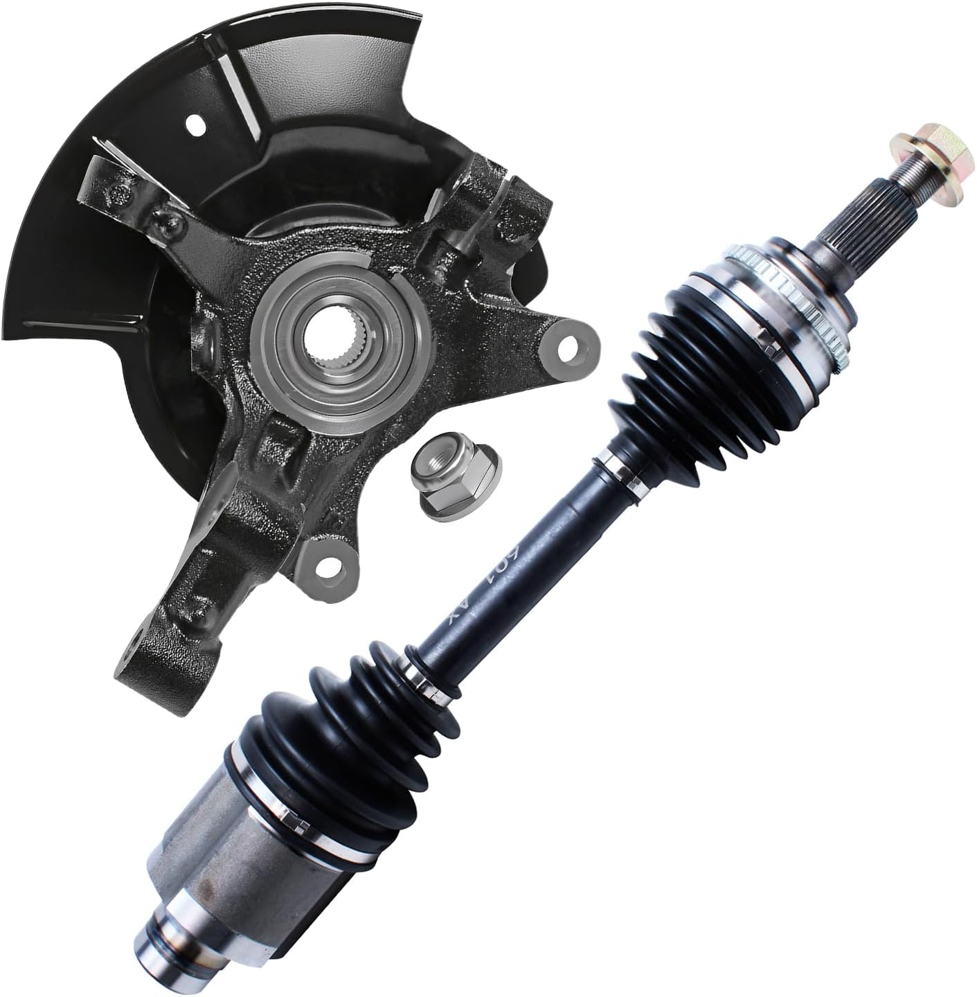 Amazon.com: Detroit Axle - FWD Front Right Steering Knuckle Kit for 07 ...