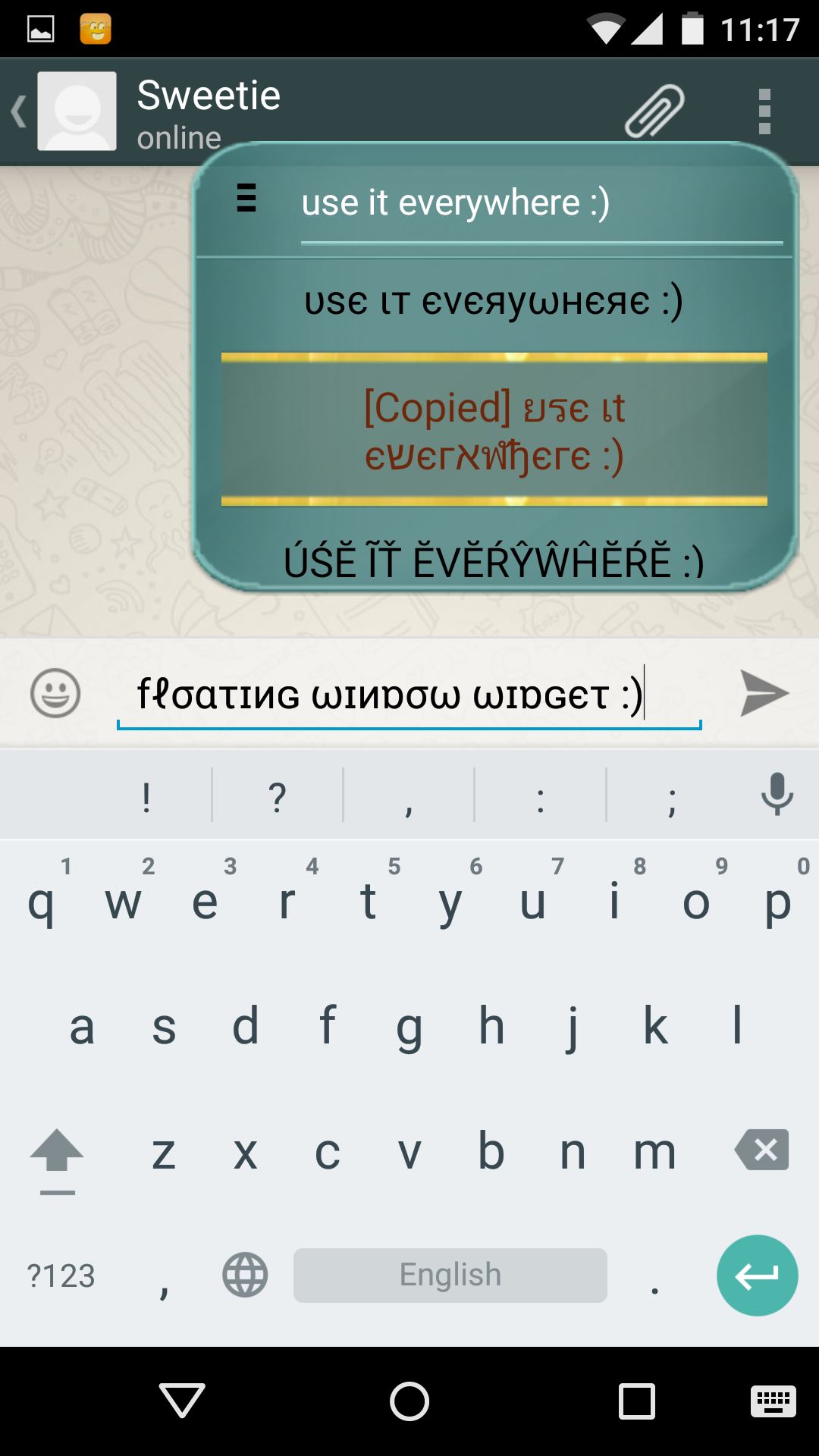 Cool Text - Floating Widget - App on the Amazon Appstore