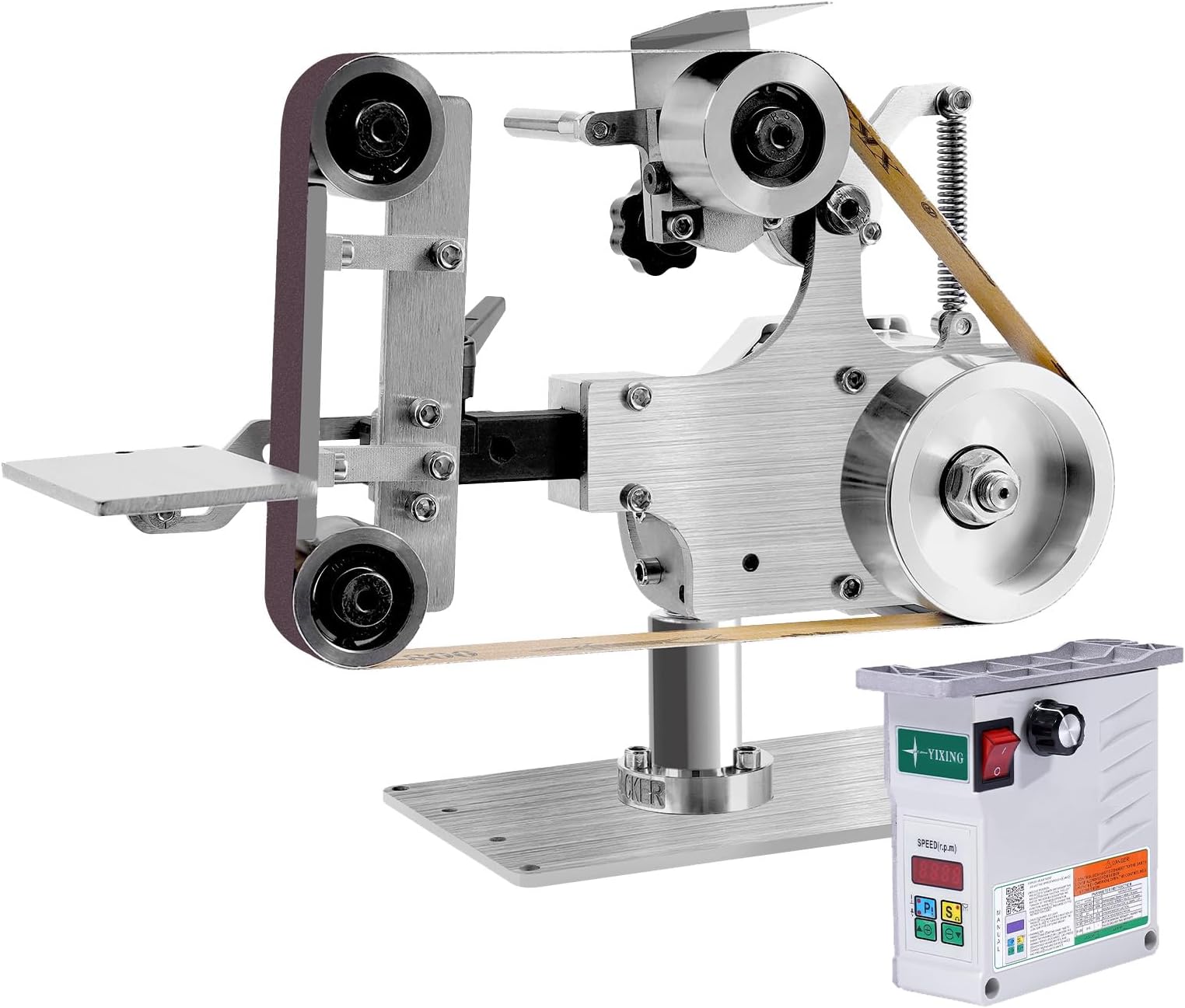 Electric Belt Sander Bench Polishing Grinder, Desktop Vertical ...